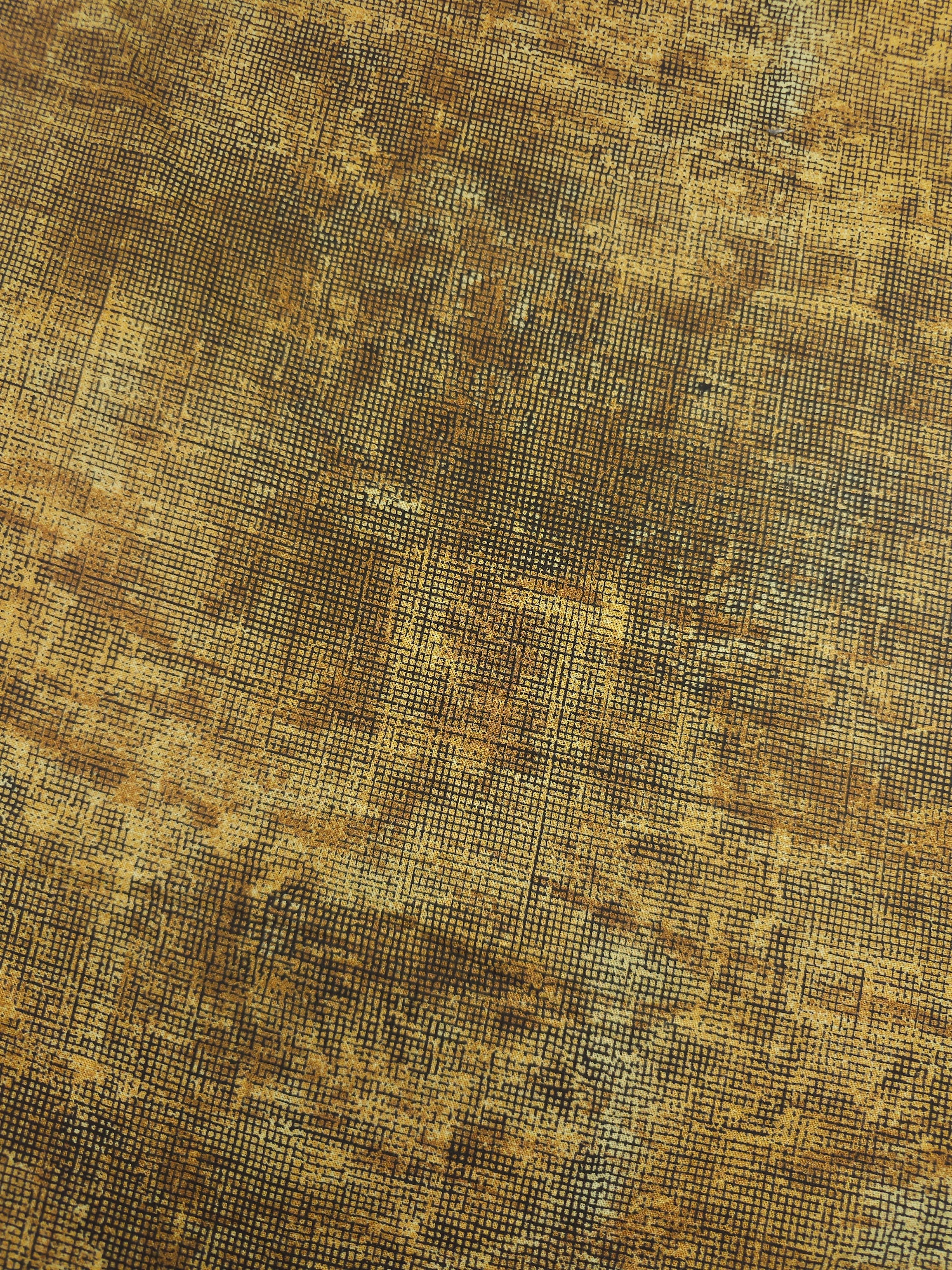 Marigold Smudge Grid 100% Cotton 106" - Robert Kaufman *EXTRA WIDE ...