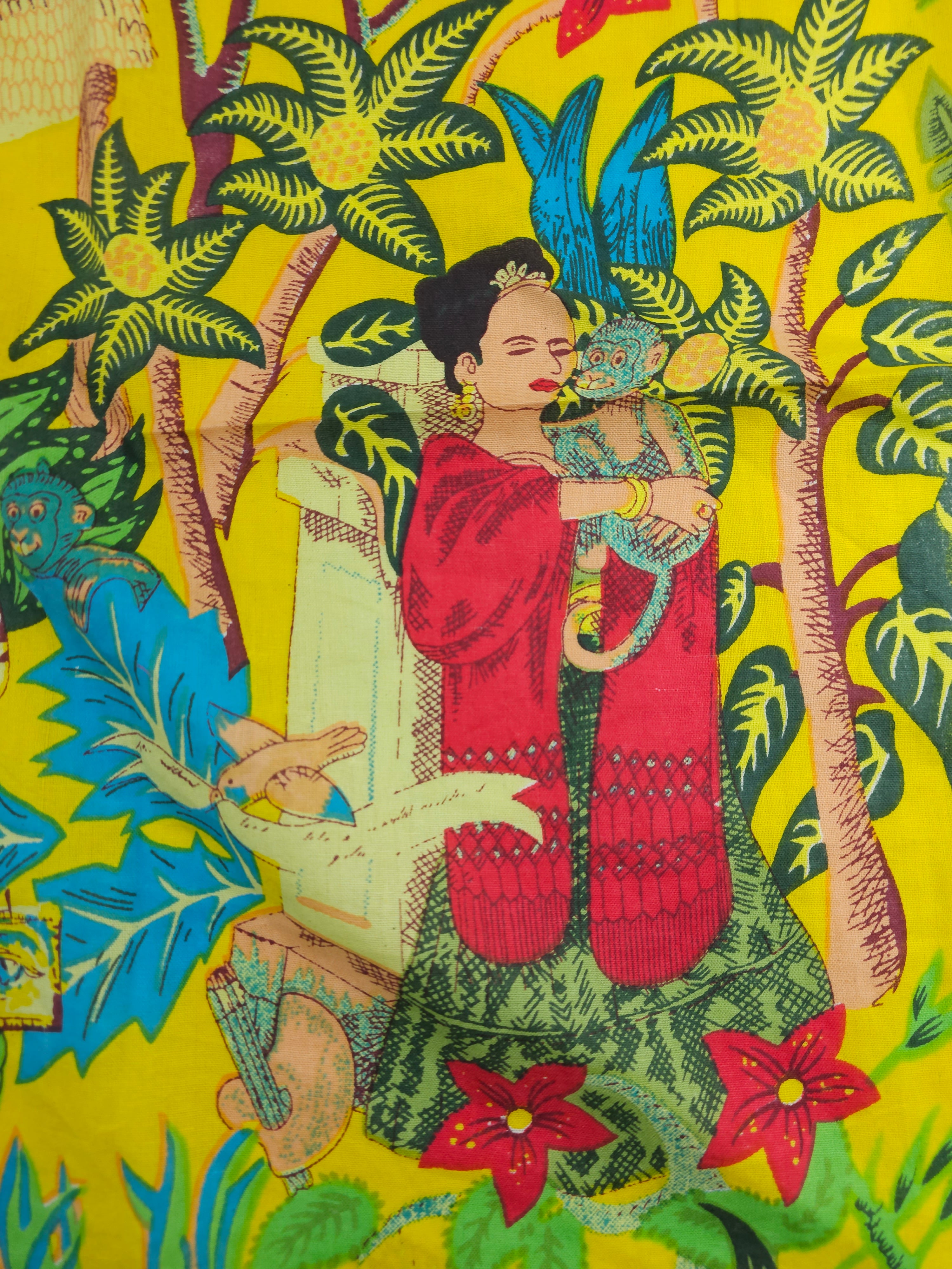 Frida Khalo Marusthali Home Priny Cotton - 1m Piece – Rainbow Fabrics