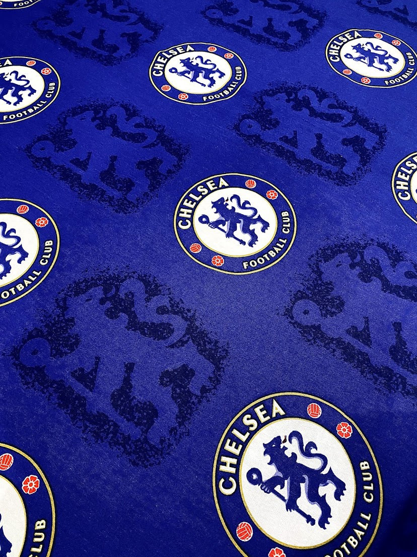 Chelsea Football Fabric - 100% Cotton – Rainbow Fabrics